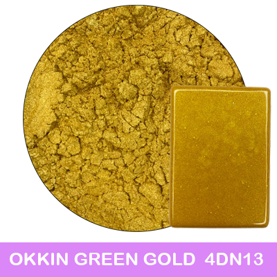 4DN13 Pigmento Perlado OKKIN GREEN GOLD - Espacio 4D Resinas Epóxicas